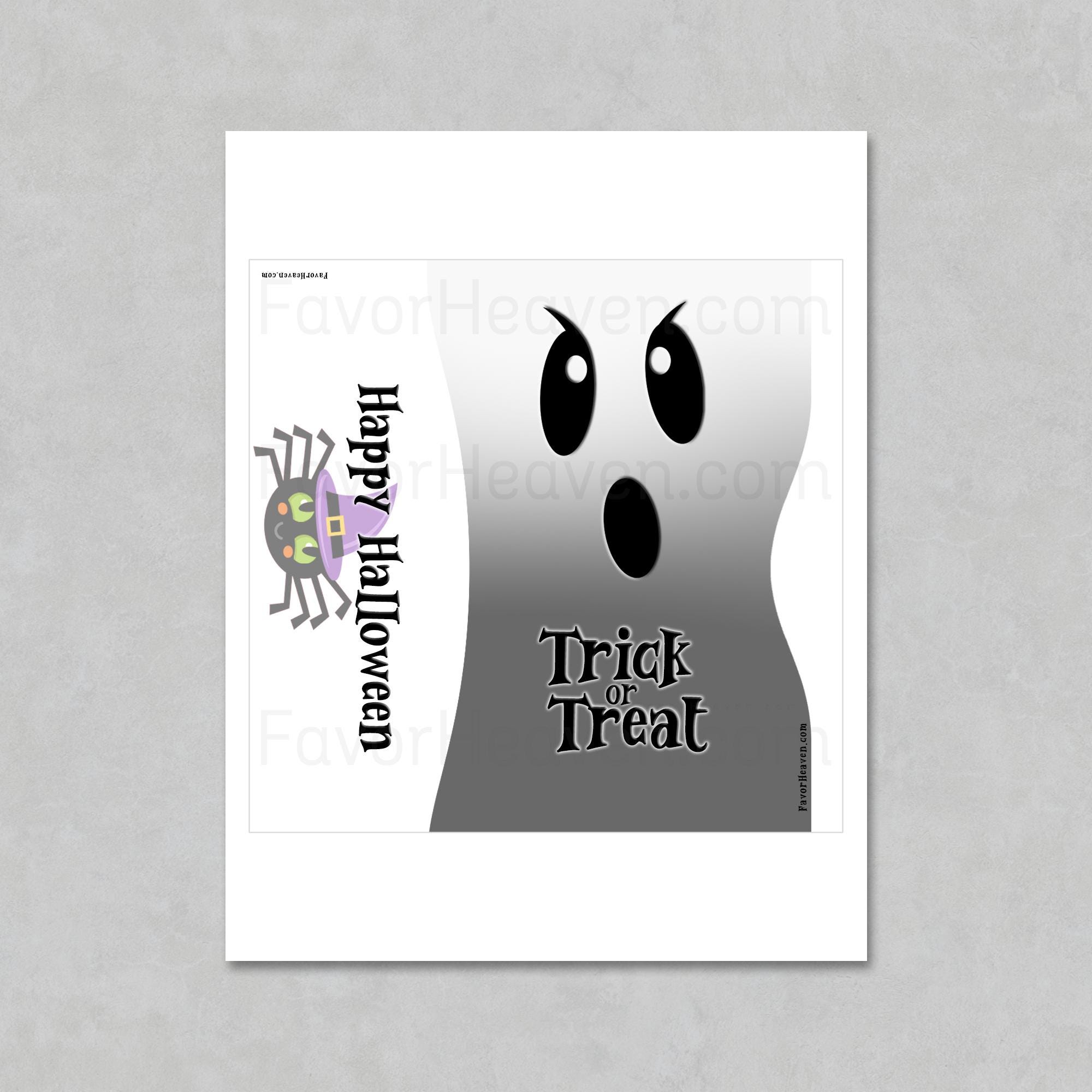 4 Digital Download Printable Halloween Chocolate Candy Bar Wrappers ...