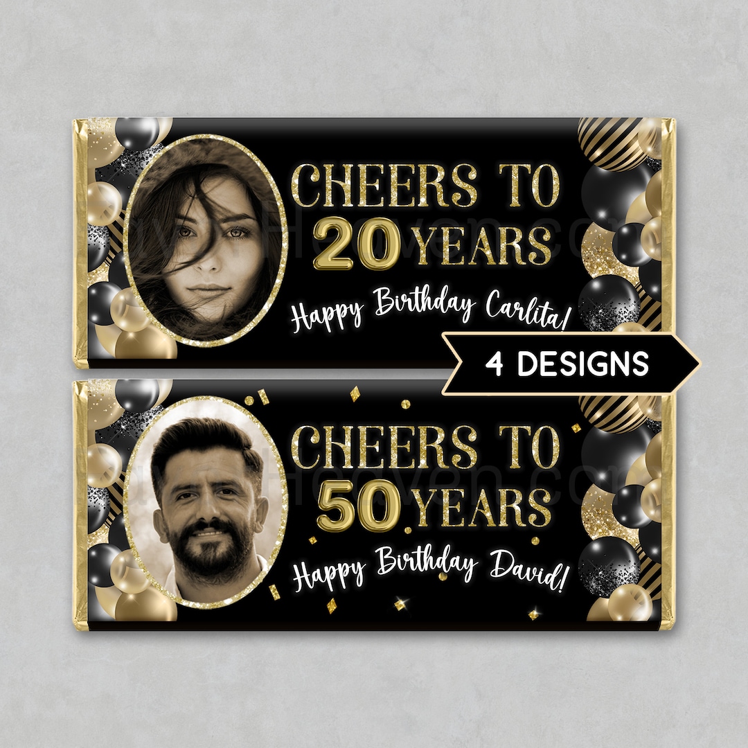 24 Pack Personalized 50th Birthday Favors, 50th Birthday Party Candy ...