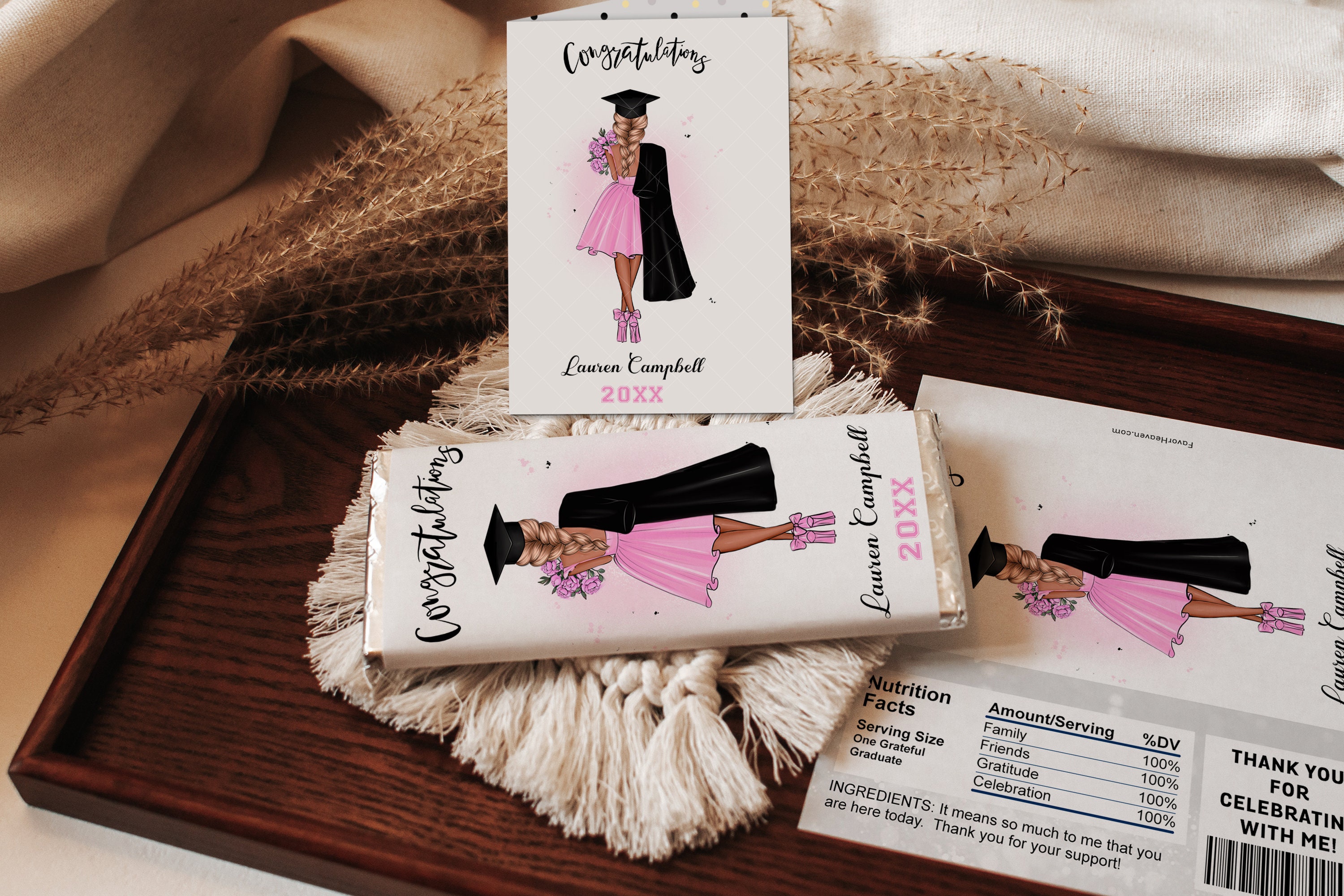 24 Custom Printed Graduation 2024 Portrait Cards With Matching ...