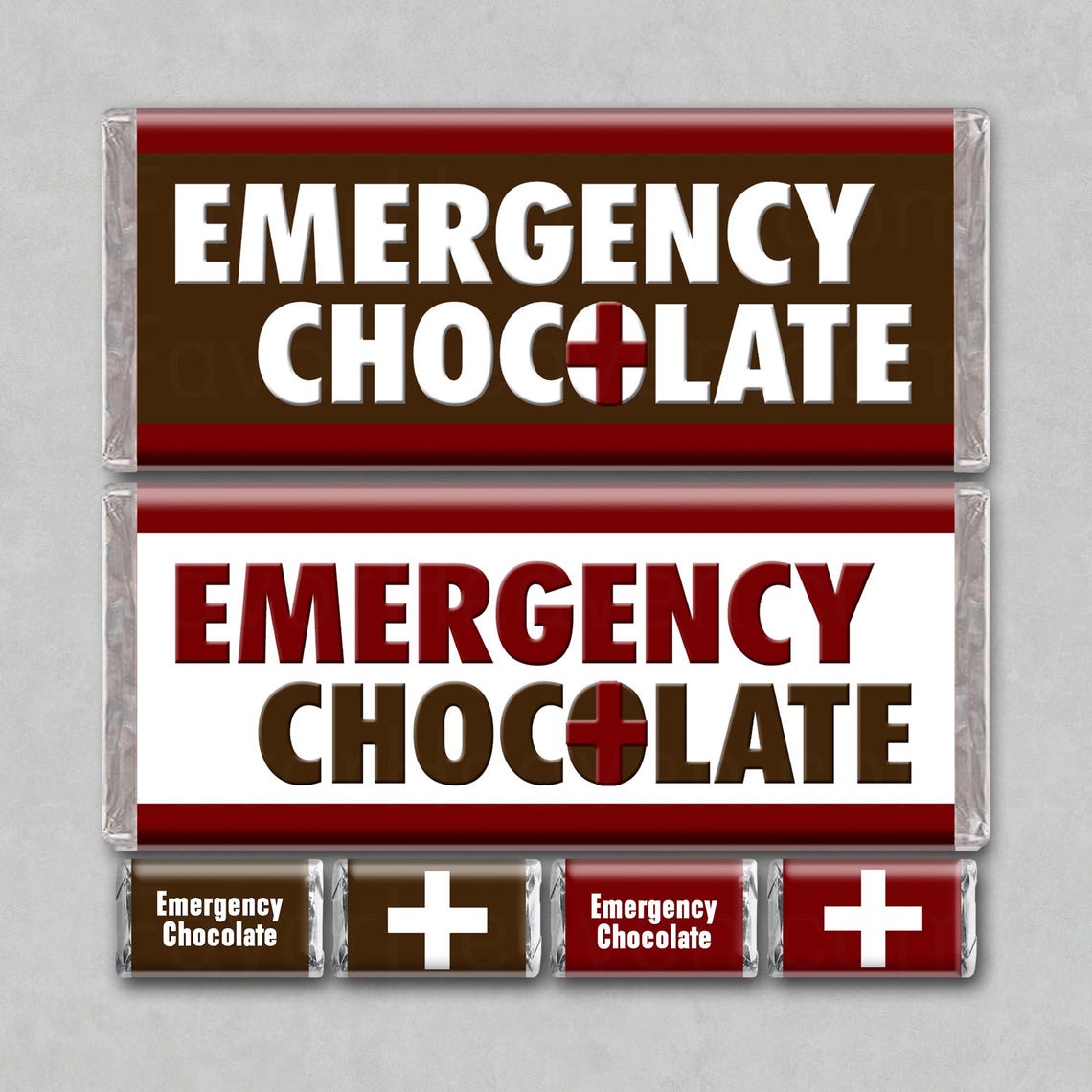 EMERGENCY CHOCOLATE Instant Download Printable Chocolate Candy Bar ...