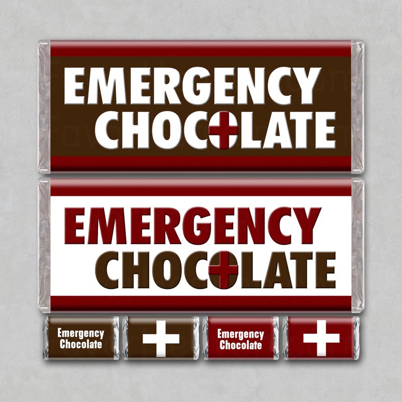 Chocolate Emergency Funny - Etsy