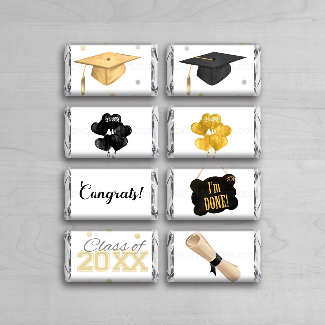 Instant Download Printable GRADUATE Miniature Chocolate Candy Bar ...
