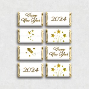 Instant Download Printable HAPPY NEW Year Chocolate Candy Bar Wrappers ...