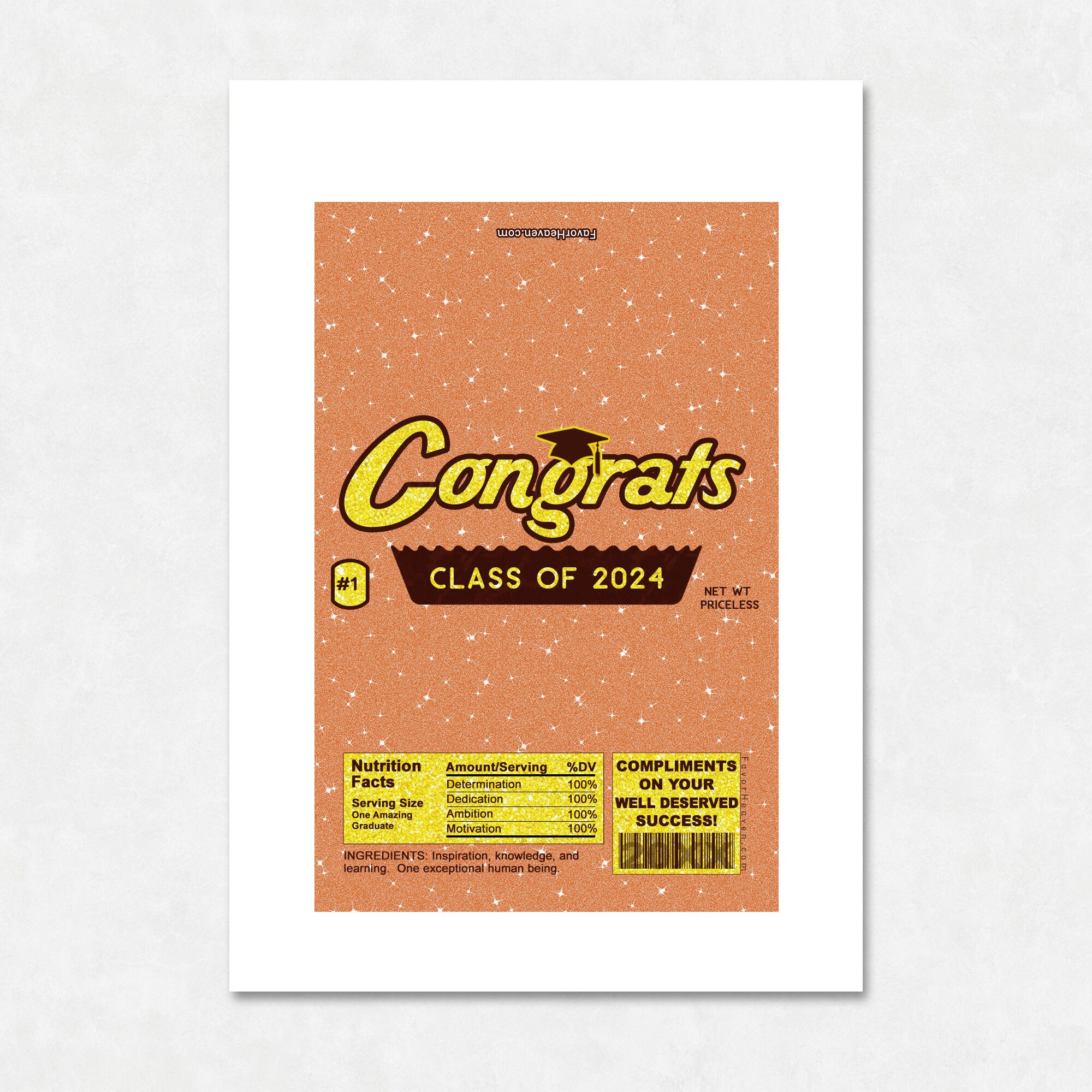 Instant Download Printable GRADUATE Candy Wrapper Party Gift Favor ...
