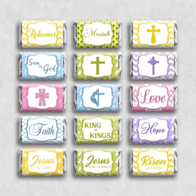 30 Pack Set HAPPY EASTER Christian Resurrection Sunday Miniature ...