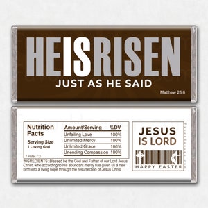 Instant Download Printable Easter Chocolate Candy Bar Wrappers ...