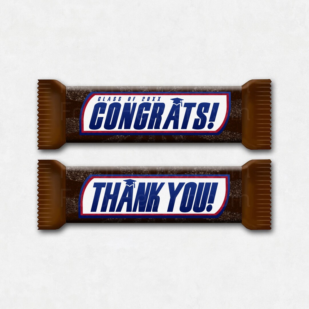 Instant Download Printable GRADUATE Candy Bar Wrapper Party Gift Favor ...