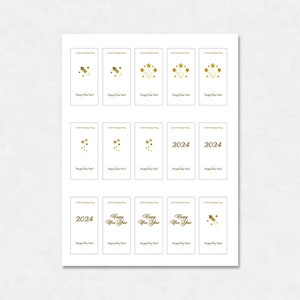Instant Download Printable HAPPY NEW Year Chocolate Candy Bar Wrappers ...
