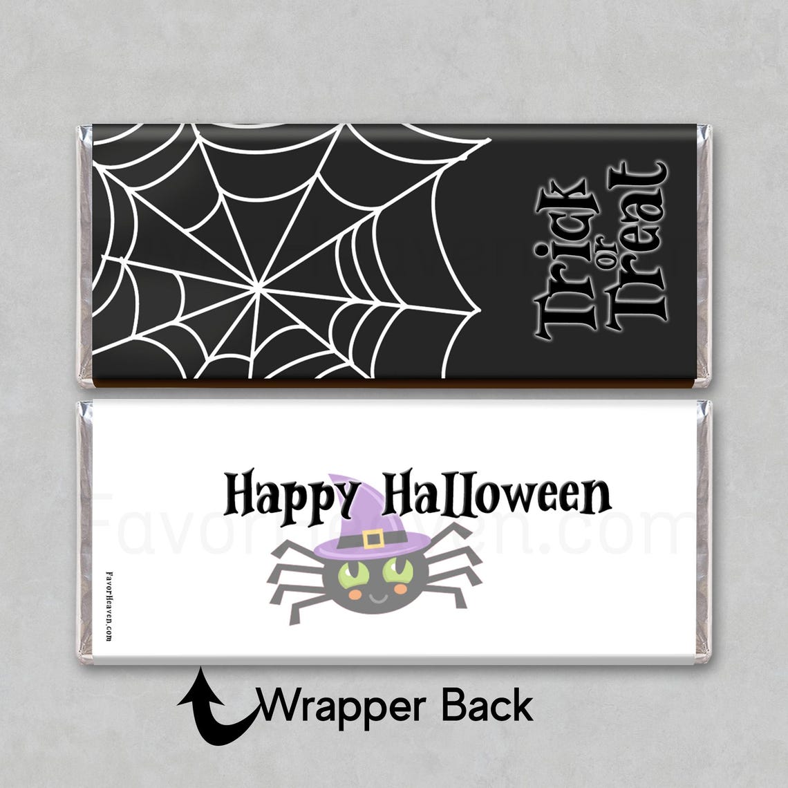 4 Digital Download Printable Halloween Chocolate Candy Bar Wrappers ...