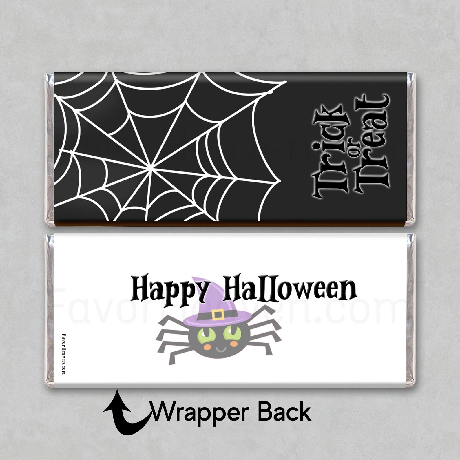 4 Digital Download Printable Halloween Chocolate Candy Bar Wrappers ...