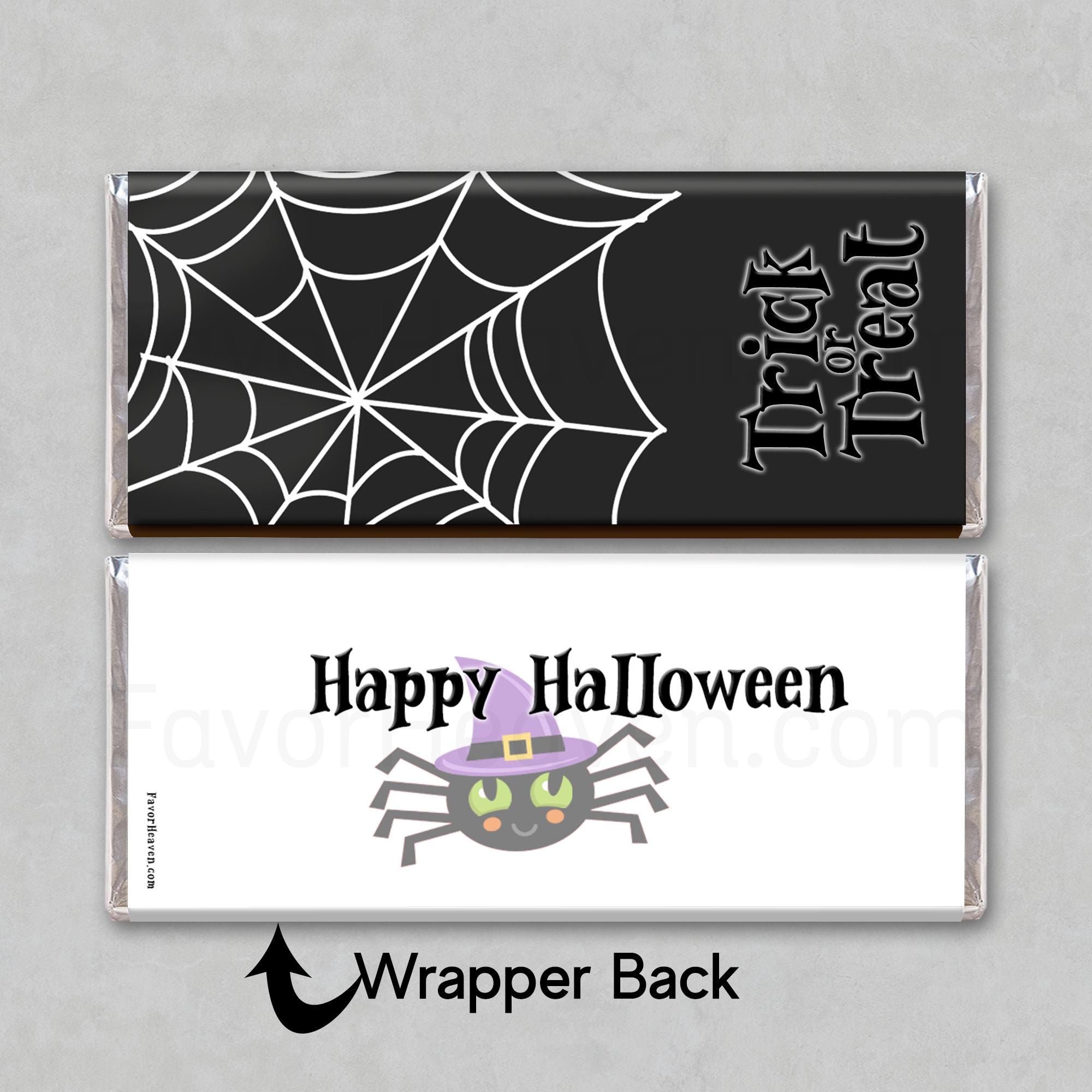 4 Digital Download Printable Halloween Chocolate Candy Bar Wrappers ...