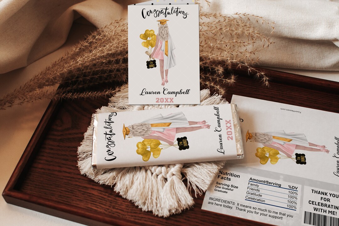 24 PRINTED Graduation 2025 Custom Portrait Card | Personalized ...