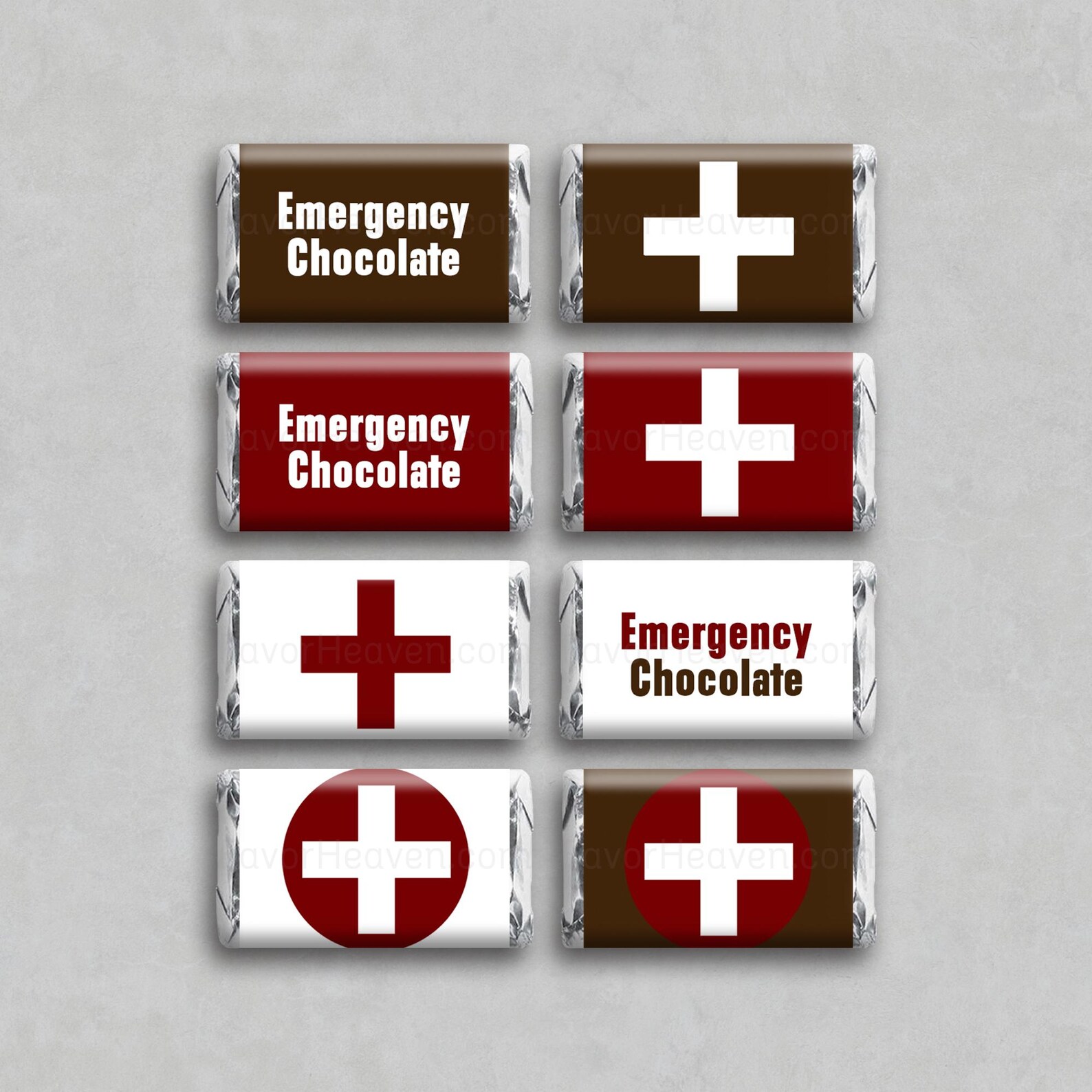 EMERGENCY CHOCOLATE Instant Download Printable Chocolate Candy Bar ...