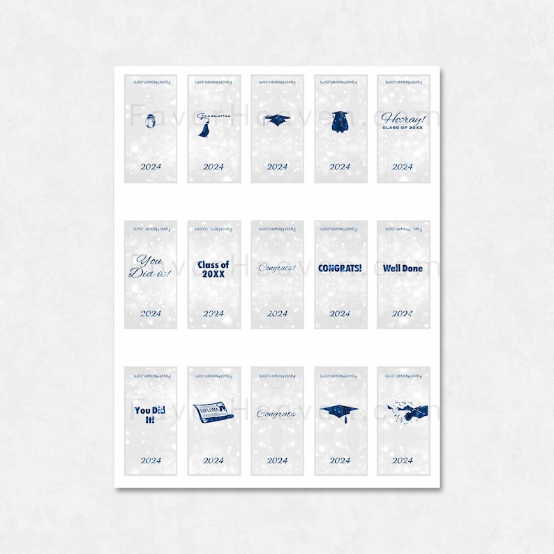 Instant Download Printable GRADUATE Miniature Chocolate Candy Bar ...