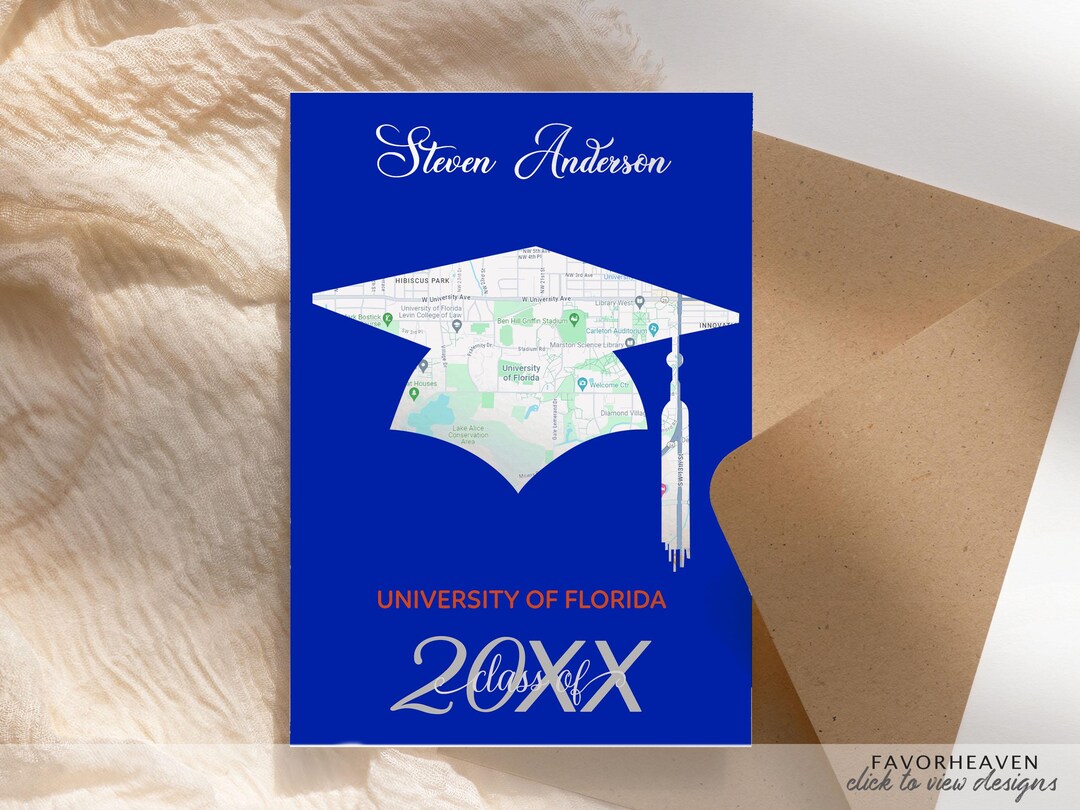 DIGITAL Graduation 2025 Custom Geography Map Card | Personalized ...