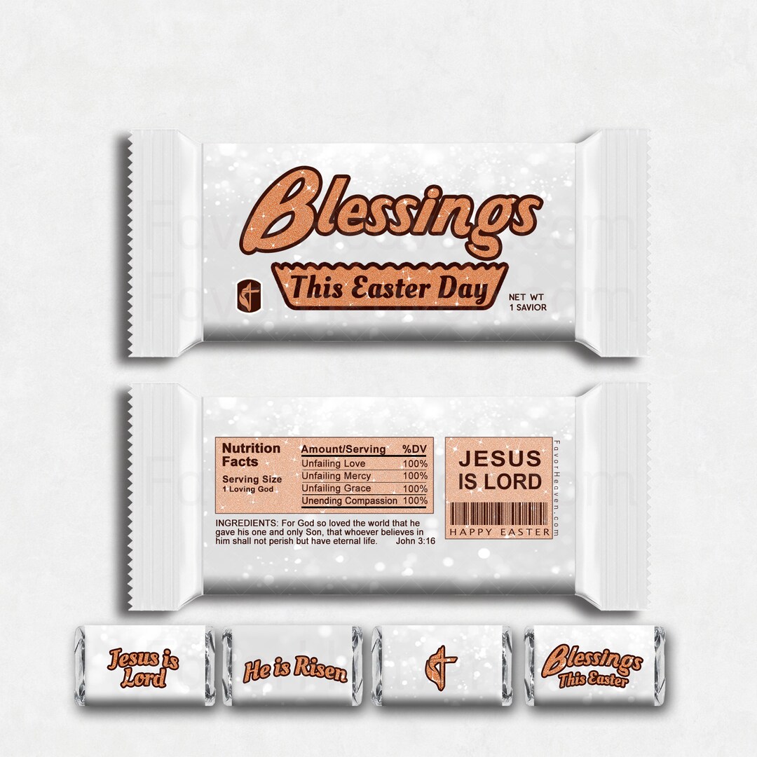 Instant Download Printable Easter Chocolate Candy Peanut Butter Cups ...