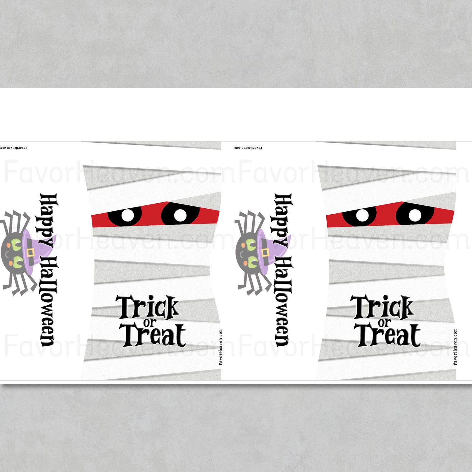 4 Digital Download Printable Halloween Chocolate Candy Bar Wrappers ...