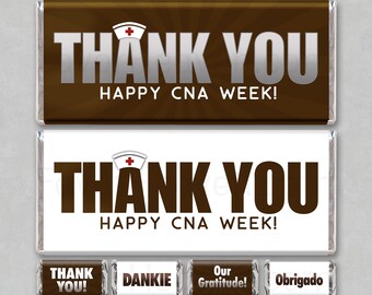 Happy CNA Appreciation Week Thank You Digital Download Candy Bar ...