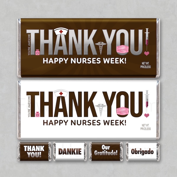 EMPLOYEE APPRECIATION THANK You Instant Download Printable Chocolate ...