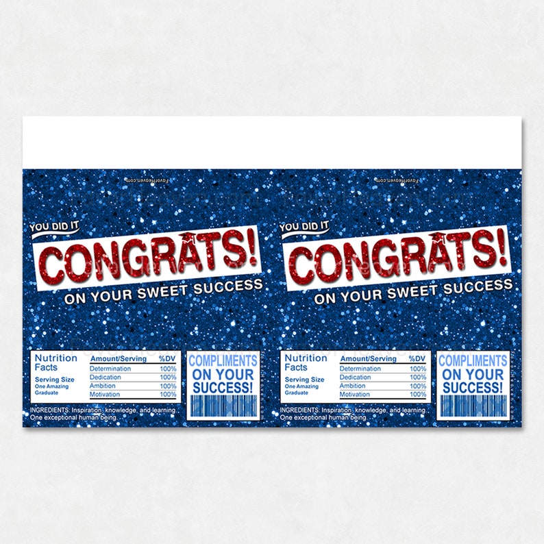 Instant Download Printable GRADUATE Chocolate Candy Bar Wrapper Party ...