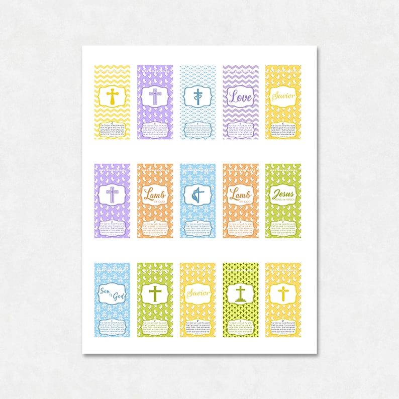 30 Pack Set HAPPY EASTER Christian Resurrection Sunday Miniature ...
