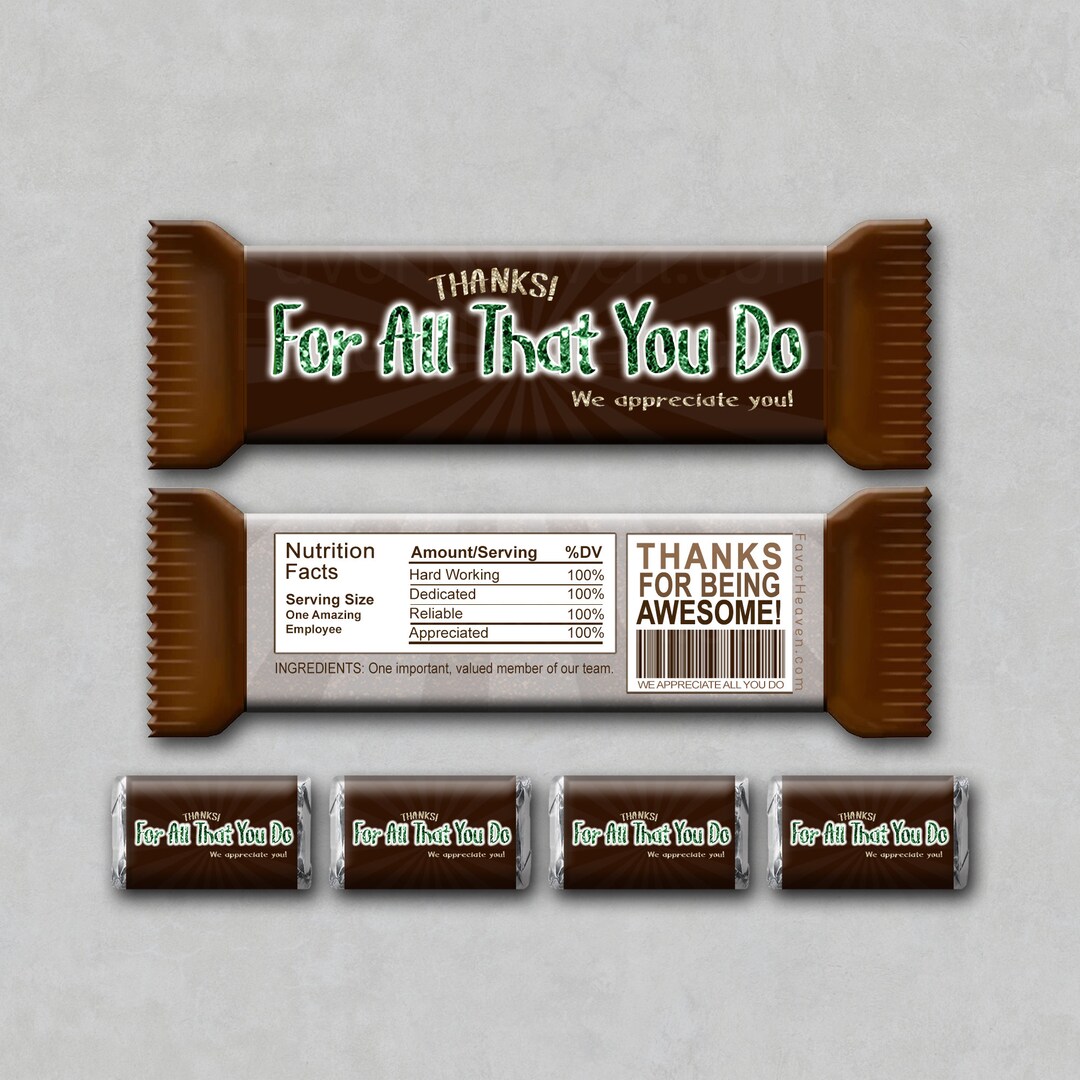 EMPLOYEE APPRECIATION Thank You for All That You Do Instant Download ...