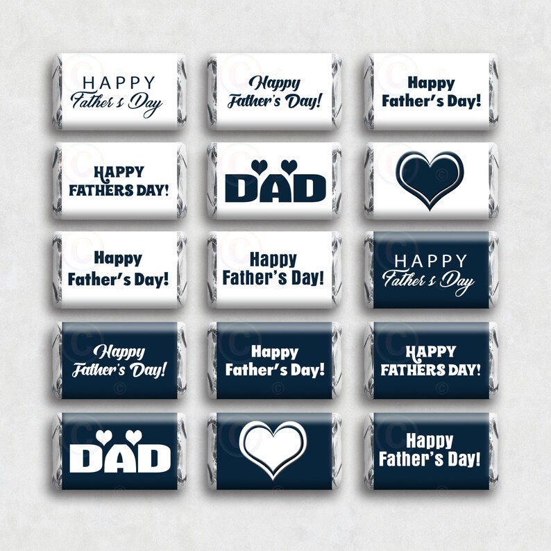 Instant Download Printable Happy Father's Day Chocolate Candy Bar ...