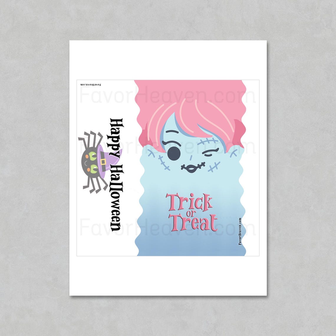 4 Digital Download Printable Halloween Chocolate Candy Bar Wrappers ...