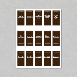 NURSE THANK YOU Digital Download Printable Appreciation Chocolate Candy ...