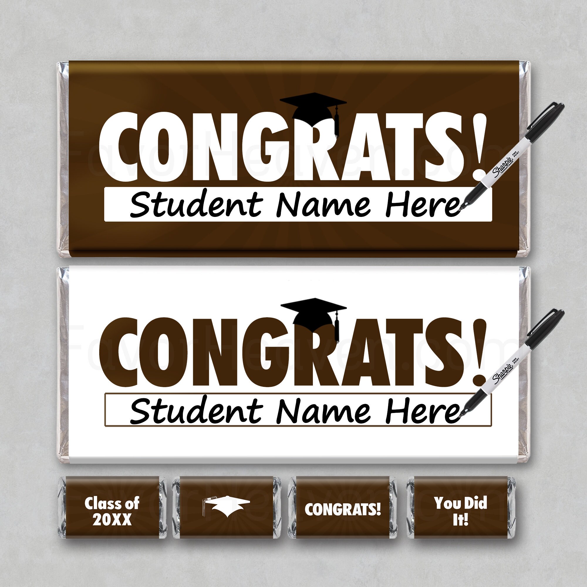 Instant Download Printable GRADUATE Chocolate Candy Bar Wrapper Party ...