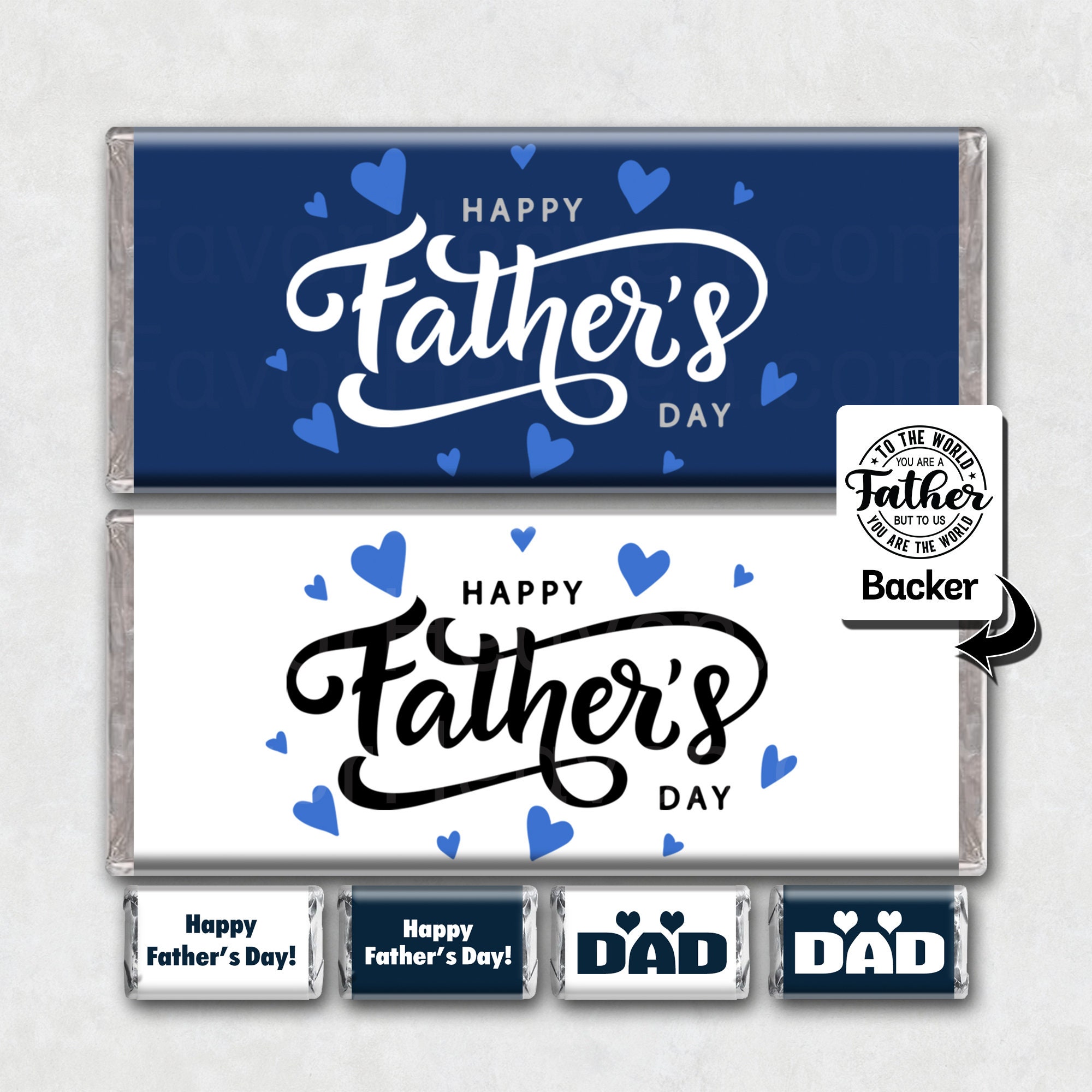 Instant Download Printable Happy Father's Day Chocolate Candy Bar ...