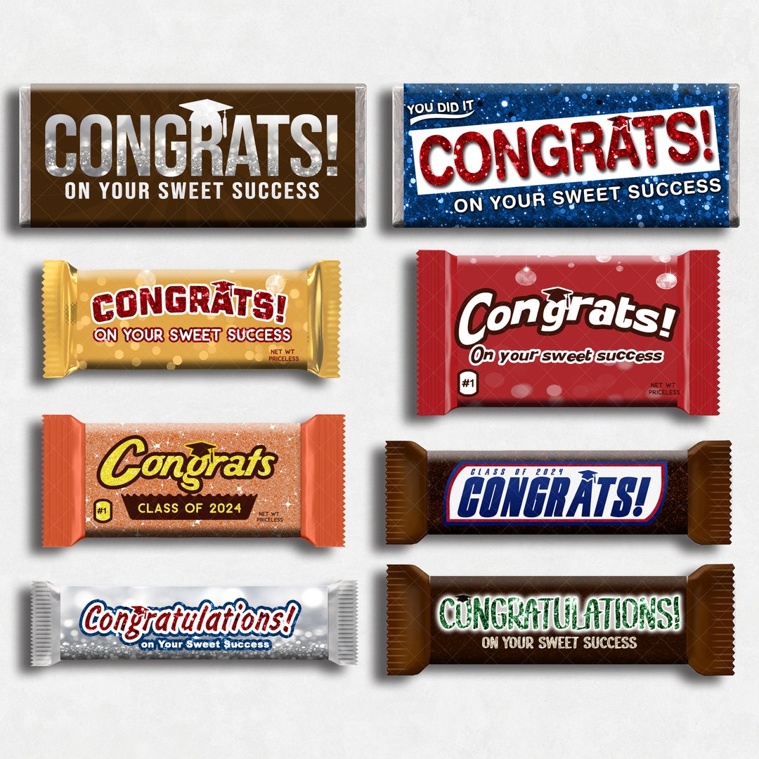 Instant Download Printable GRADUATE Chocolate Candy Bar Wrapper Party ...