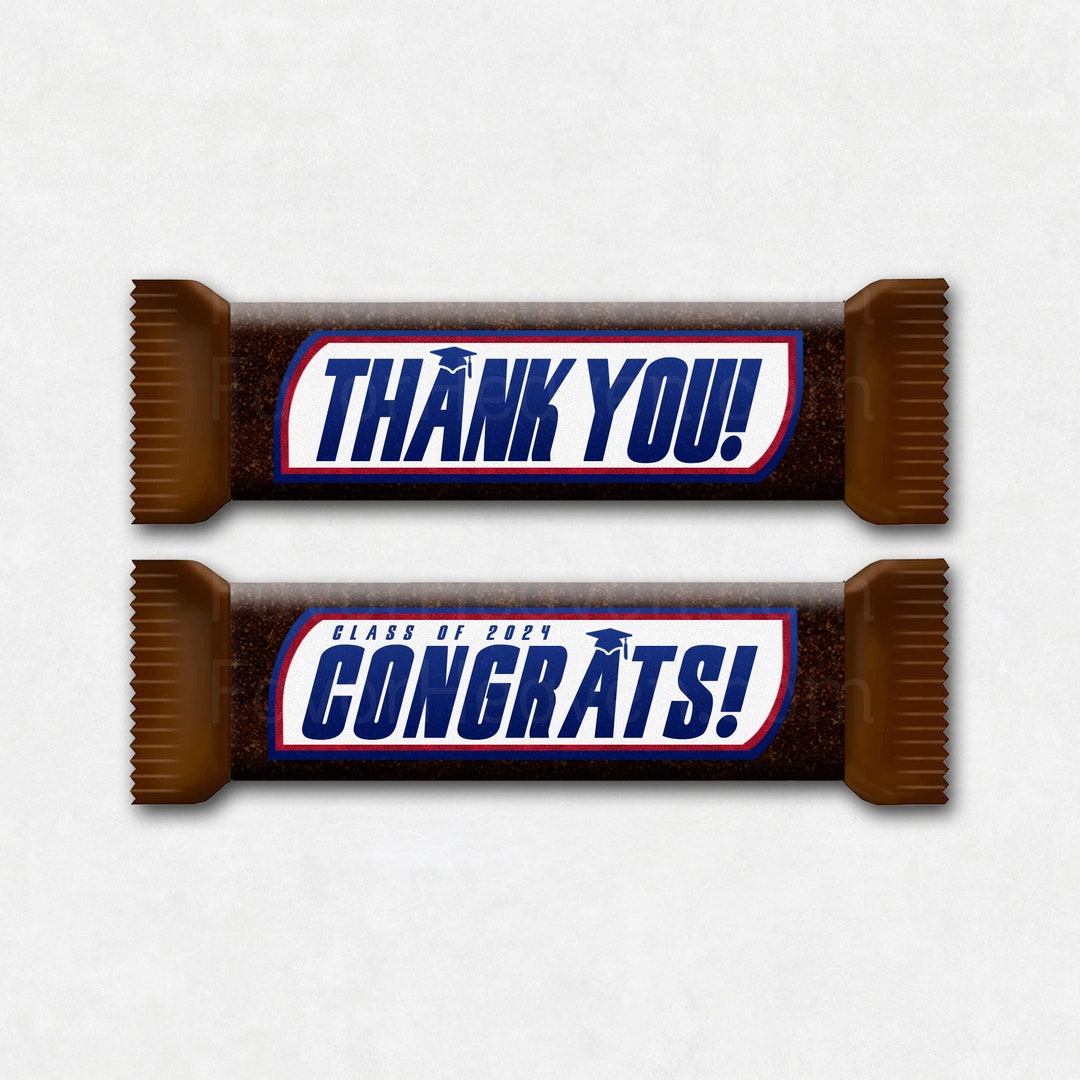 Instant Download Printable GRADUATE Candy Bar Wrapper Party Gift Favor ...