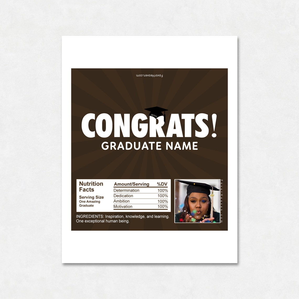 Custom Personalized Photos Digital Download Printable GRADUATE ...