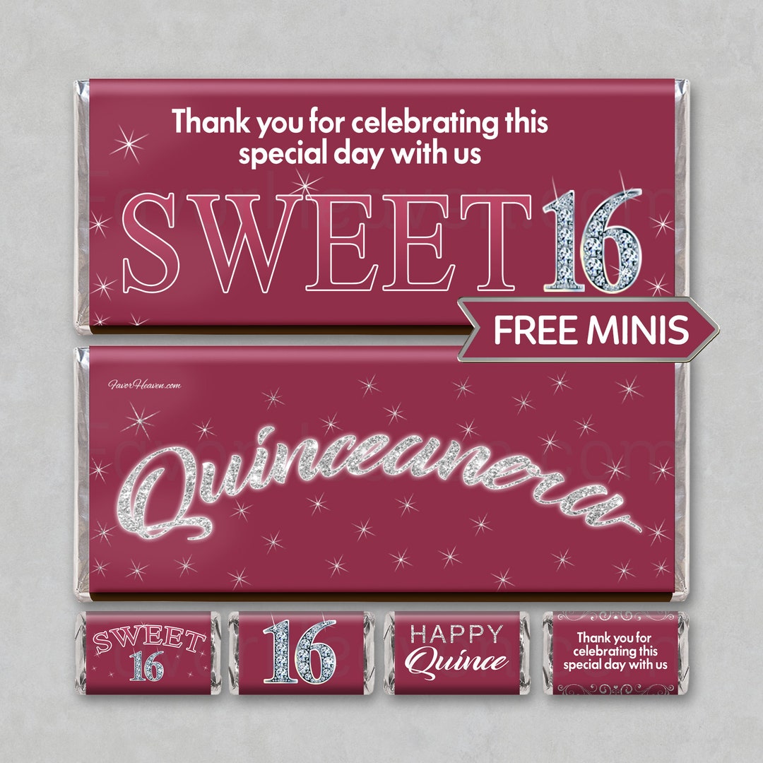 Instant Download Printable SWEET 16 Quinceanera Happy Birthday ...