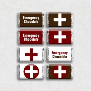 PERSONALIZED EMERGENCY CHOCOLATE Digital Download Printable Chocolate ...