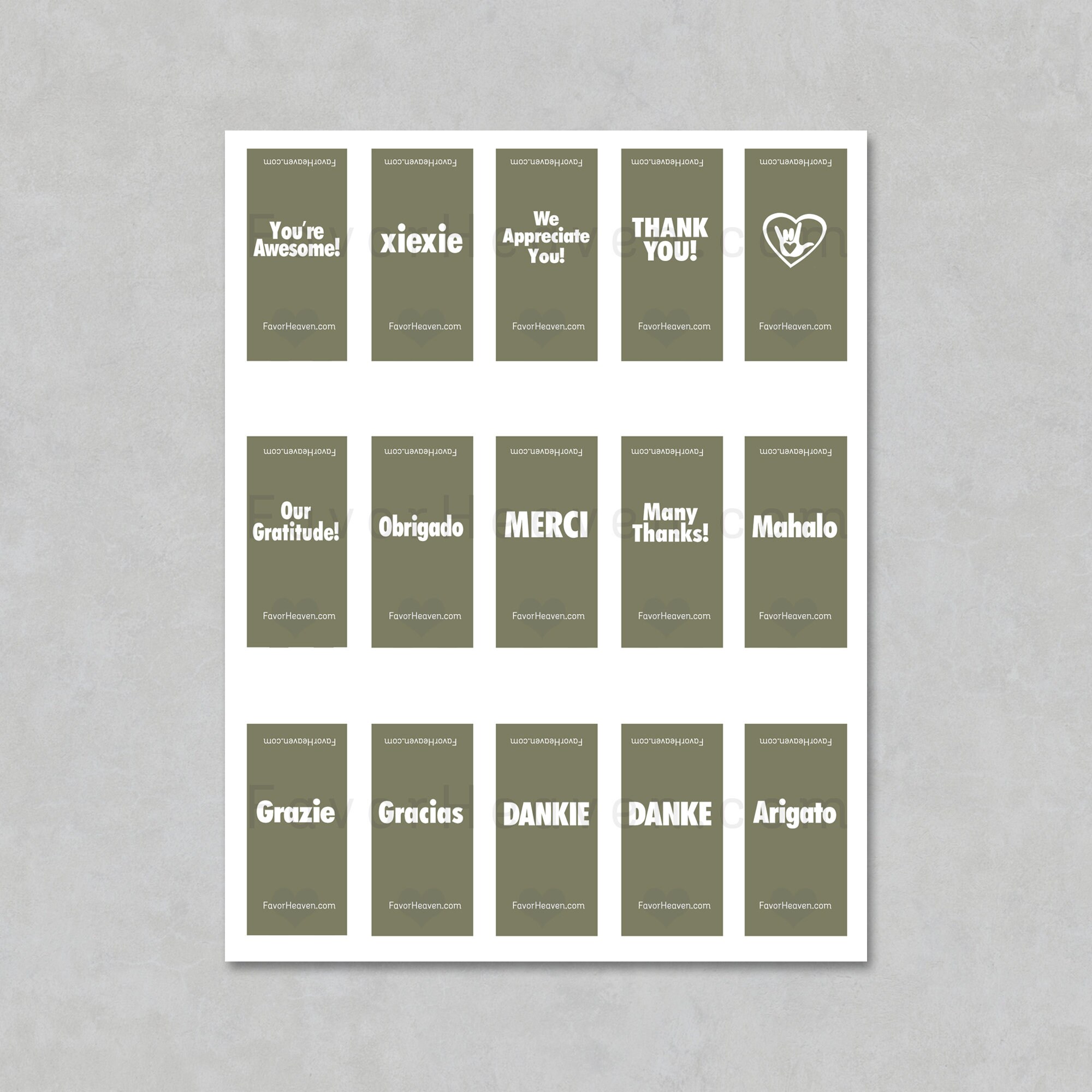 30 APPRECIATION THANK You Instant Download Printable Chocolate Candy ...