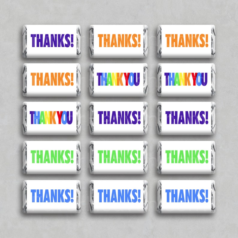 APPRECIATION THANK You Instant Download Printable Chocolate Candy Bar ...