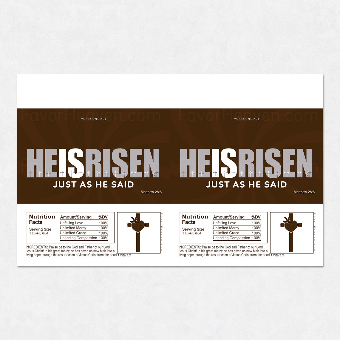 Instant Download Printable Easter Chocolate Candy Bar Wrappers ...