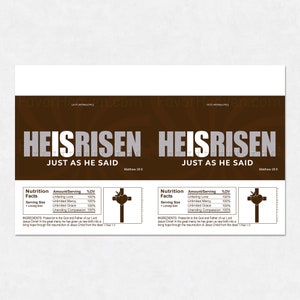 Instant Download Printable Easter Chocolate Candy Bar Wrappers ...