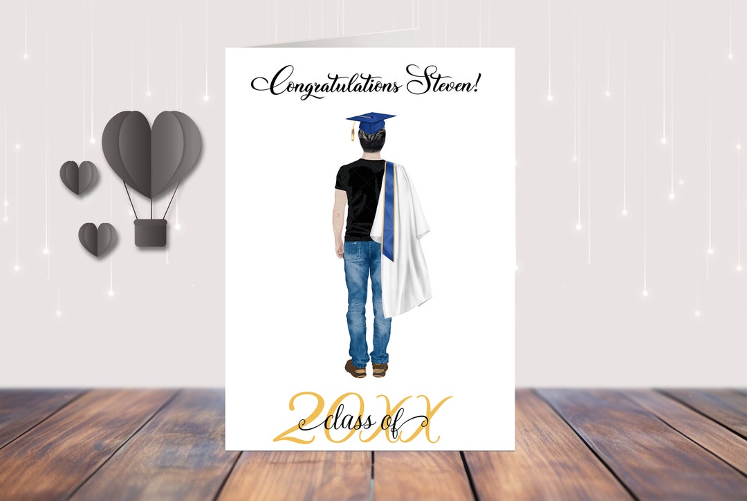 DIGITAL Graduation 2024 Custom Portrait Card Personalized Graduation ...