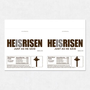 Instant Download Printable Easter Chocolate Candy Bar Wrappers ...