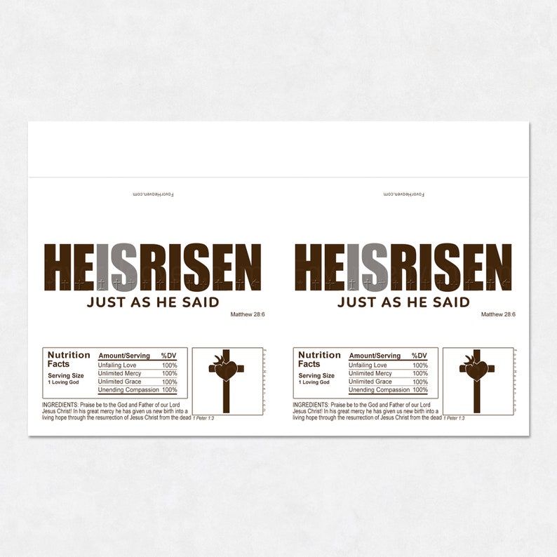 Instant Download Printable Easter Chocolate Candy Bar Wrappers ...