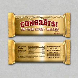 Instant Download Printable GRADUATE Chocolate Candy Bar Wrapper Party ...
