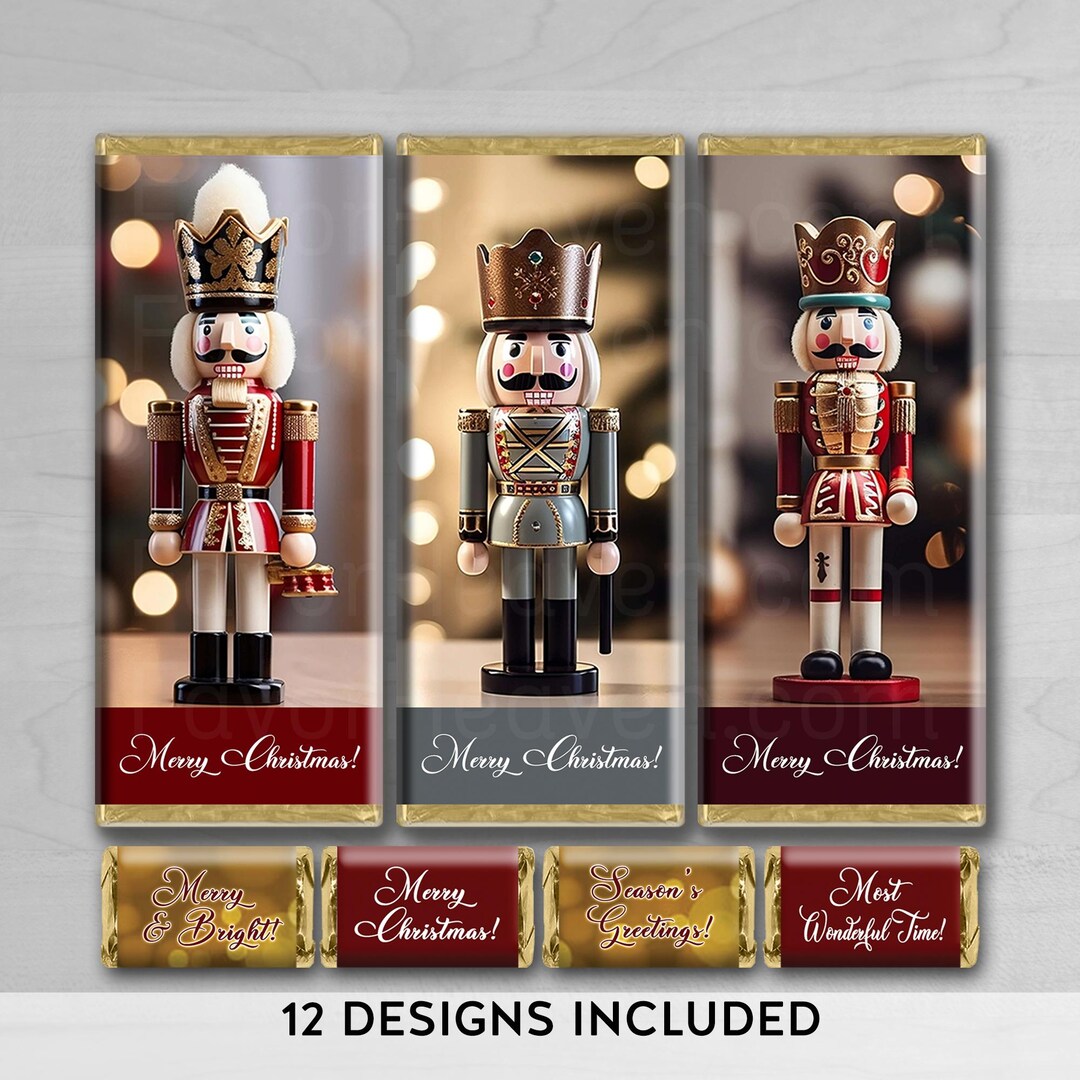 12 Digital Download Printable Christmas Nutcracker Man Ornaments ...