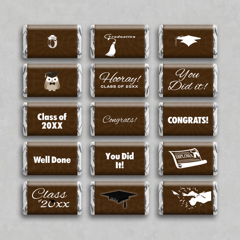 Instant Download Printable GRADUATE Chocolate Candy Bar Wrapper Party ...