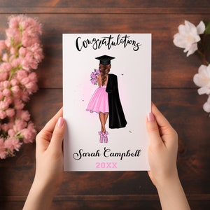 Graduation 2025 Custom Portrait Card | Personalized Graduation Card ...