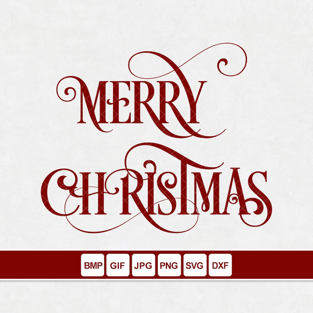 Merry Christmas Elegant Font Script Jpg Gif Png Svg Bmp Fancy Scripty ...