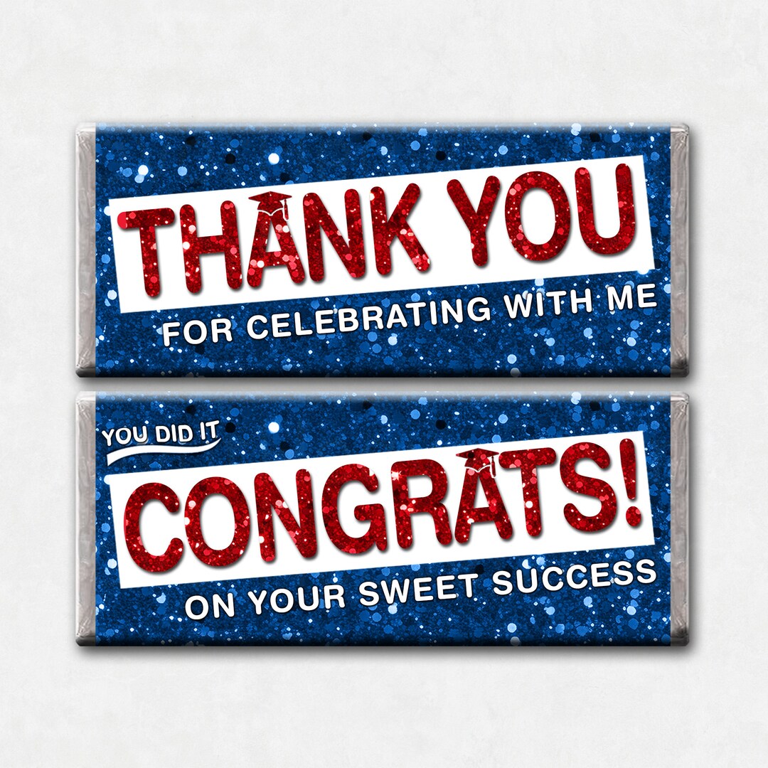 Instant Download Printable GRADUATE Chocolate Candy Bar Wrapper Party ...