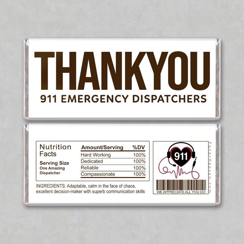 911 DISPATCH Operators THANK You Instant Download Printable ...